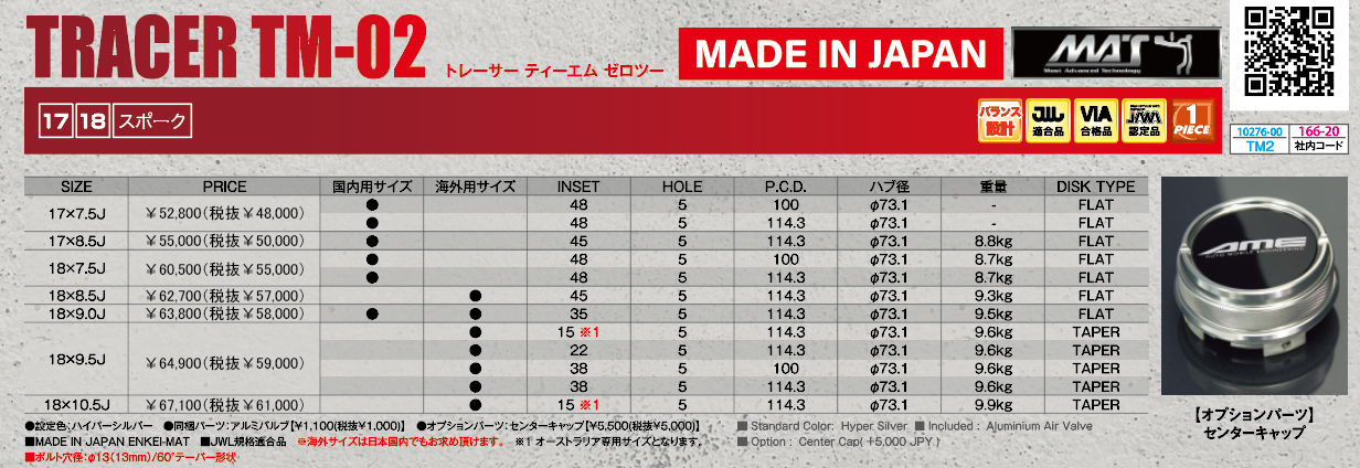 TRACER TM02｜製品・ブランド一覧｜共豊コーポレーション公式サイト